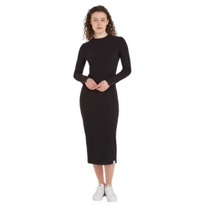 Robe Femme Tab Sleeve Split Rib CALVIN KLEIN | BLACKSTORE
